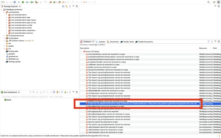 Stsにgradleのプロジェクトファイルをインポートすると「could Not Fetch Model Of Type ‘gradlebuild」というエラーが出る エンコードログ