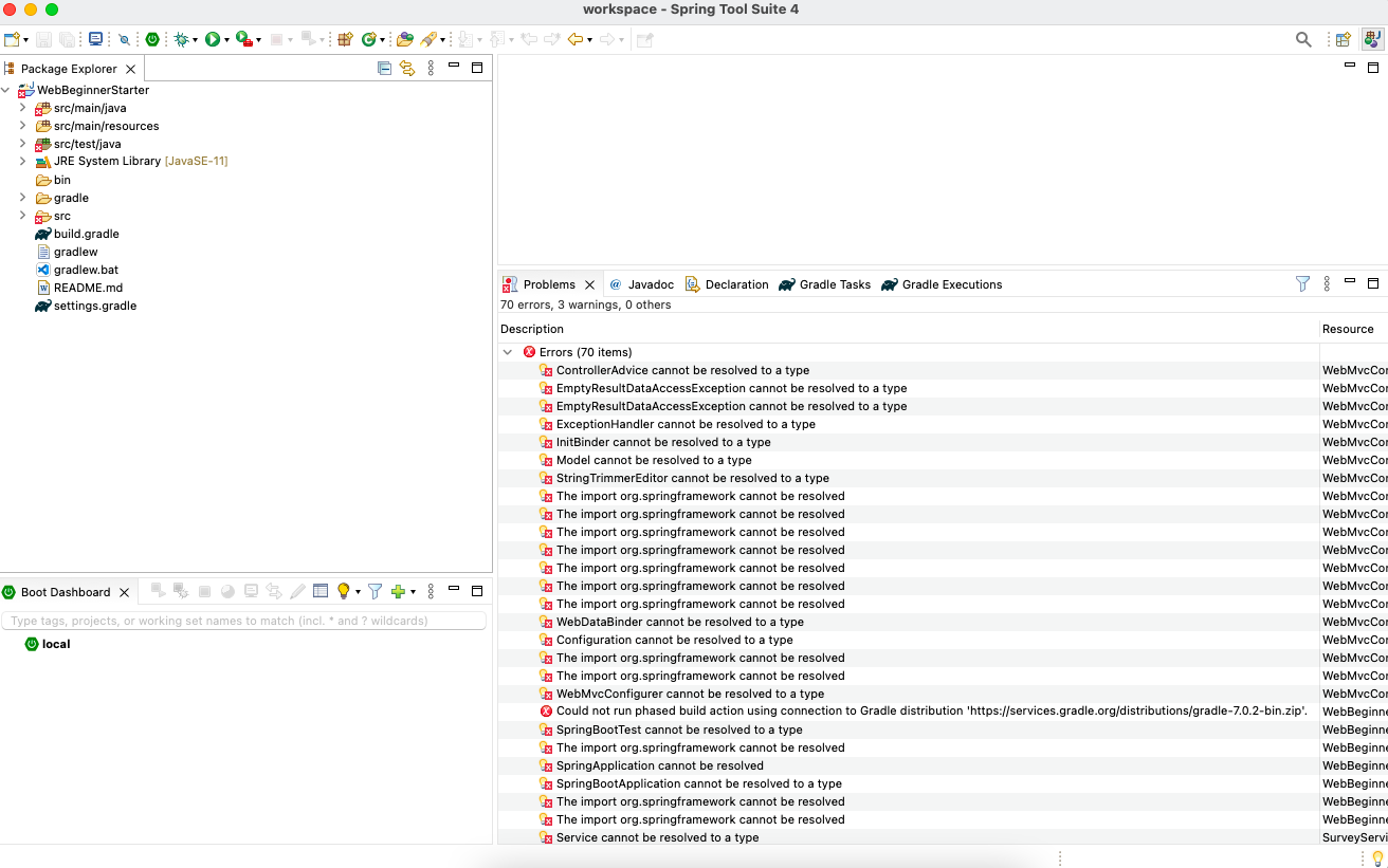 Stsにgradleのプロジェクトファイルをインポートすると「could Not Fetch Model Of Type ‘gradlebuild」というエラーが出る エンコードログ